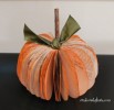 How to make a recycled book pumpkin – Recycled Crafts