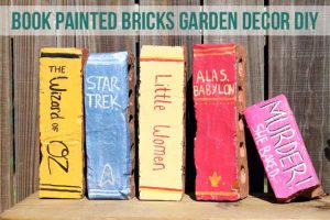 How To Make Brick Books For Your Garden – Recycled Crafts