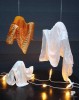 How to make Handkerchief Halloween ghosts and milk carton houses ...