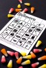 Free Halloween Bingo game with candy corn markers – Recycled Crafts