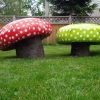 How to make giant toadstools out of recycled tires – Recycled Crafts