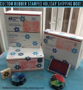 How to make your own name stamp great for decorating shipping boxes ...
