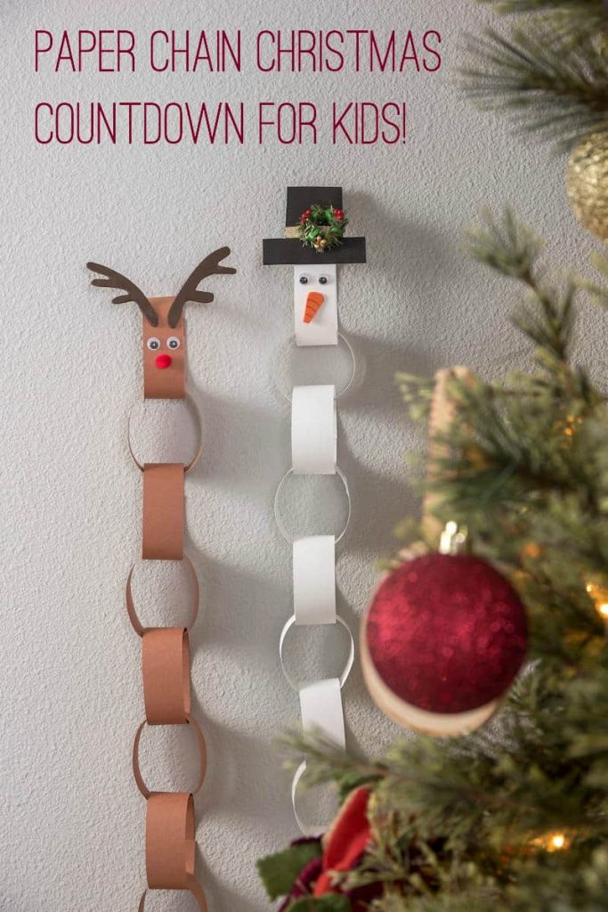 How to make a paper chain Christmas countdown calendar – Recycled Crafts