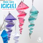 How to make folded paper icicles – Recycled Crafts