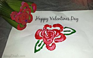 How to paint a rose with celery – Recycled Crafts