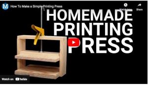 Make your own printing press with a surprising home improvement tool ...