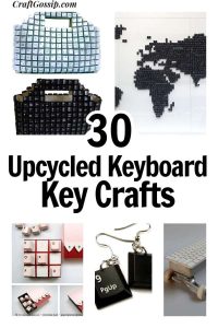 Upcycled Keyboard Key Crafts: 20+ Clever Ways to Repurpose Old Computer ...