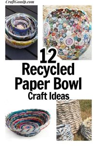 How to Make Stunning DIY Bowls from Recycled Magazines and Paper – Easy ...