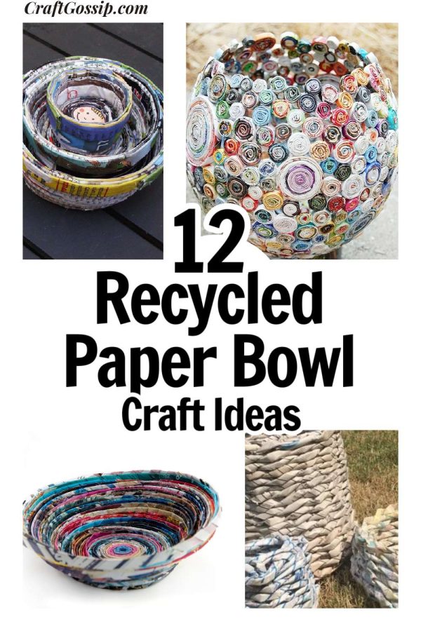 How to Make Stunning DIY Bowls from Recycled Magazines and Paper – Easy ...