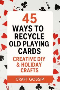 45 amazing ways to reuse and recycle old playing cards – Recycled Crafts