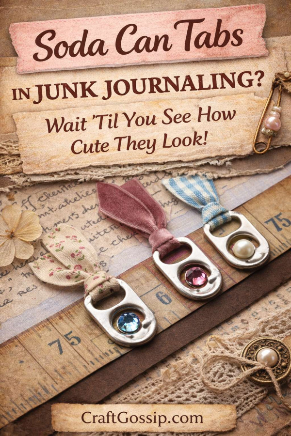 Soda can tabs never looked cuter in a junk journal – Recycled Crafts