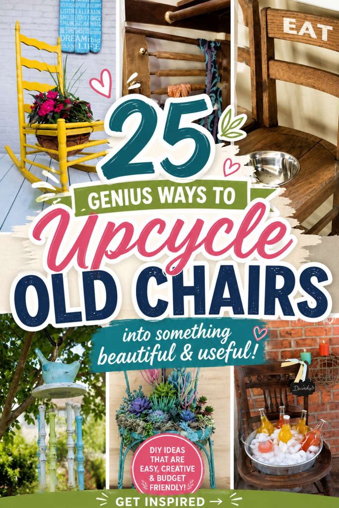 25 Genius Ways to Repurpose Old Chairs Into Something Beautiful and ...